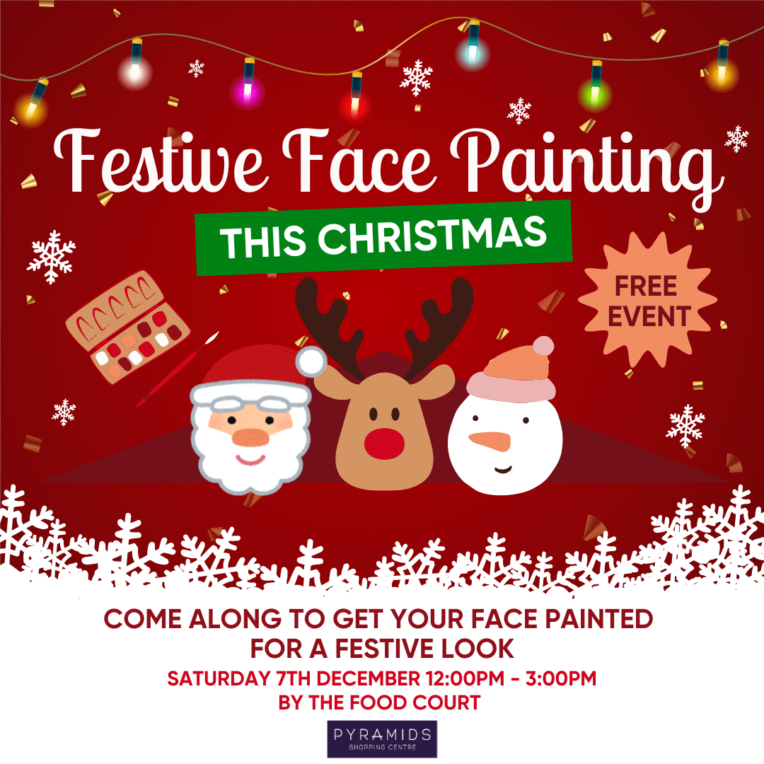 Christmas face painting (1) - Pyramids Birkenhead